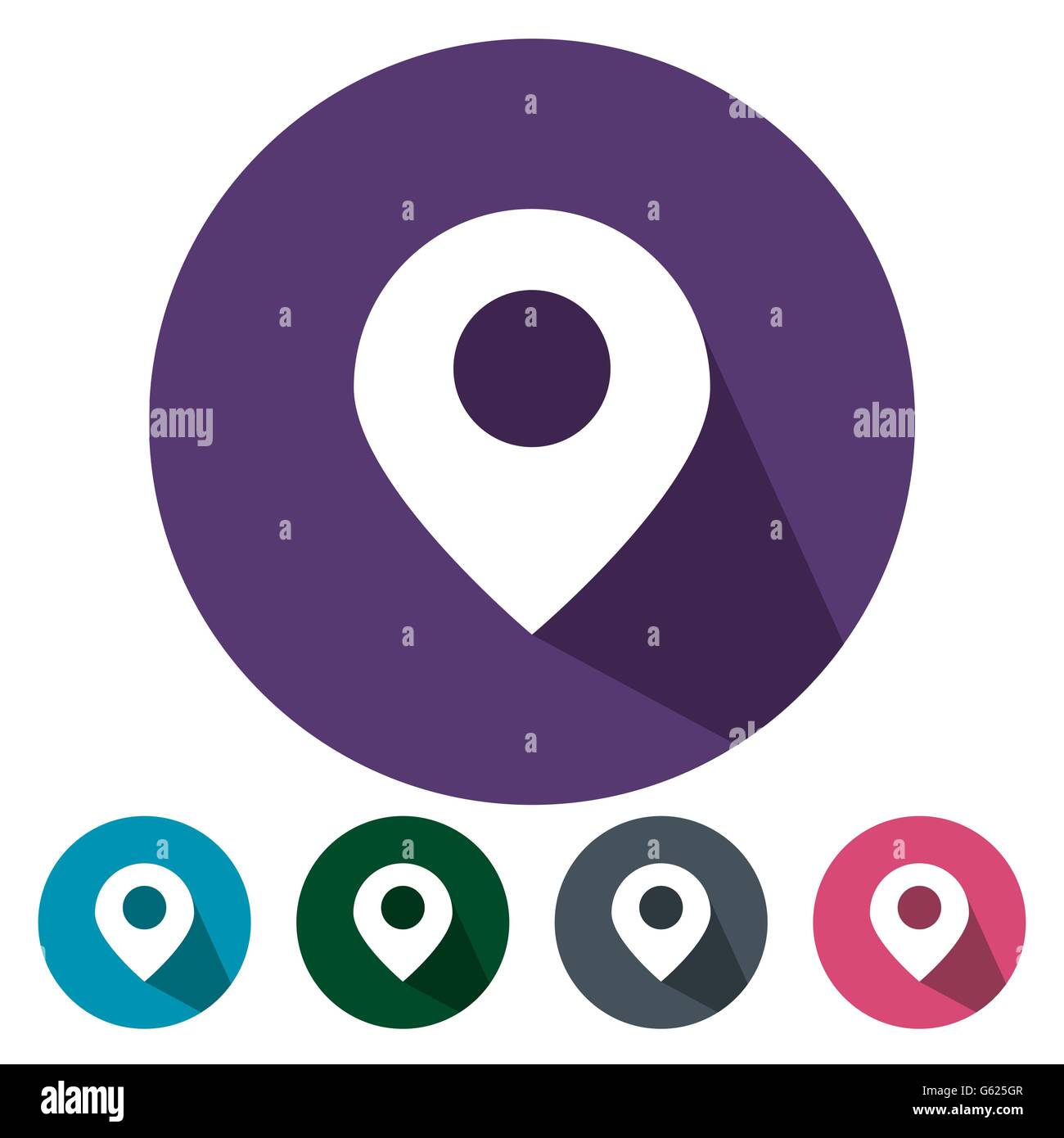 Map pin icons hi-res stock photography and images - Alamy