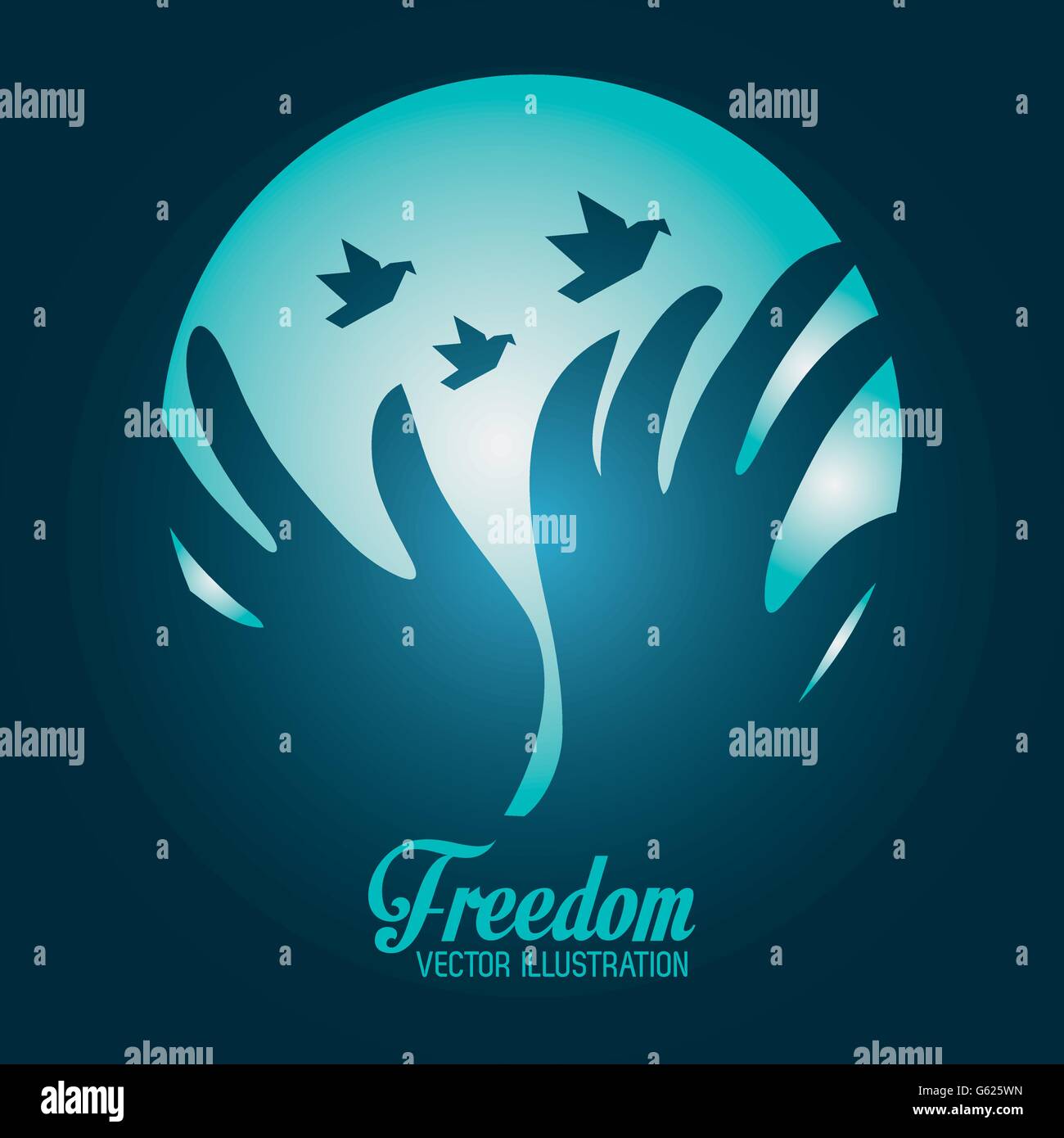 Freedom icons design Stock Vector Image & Art - Alamy