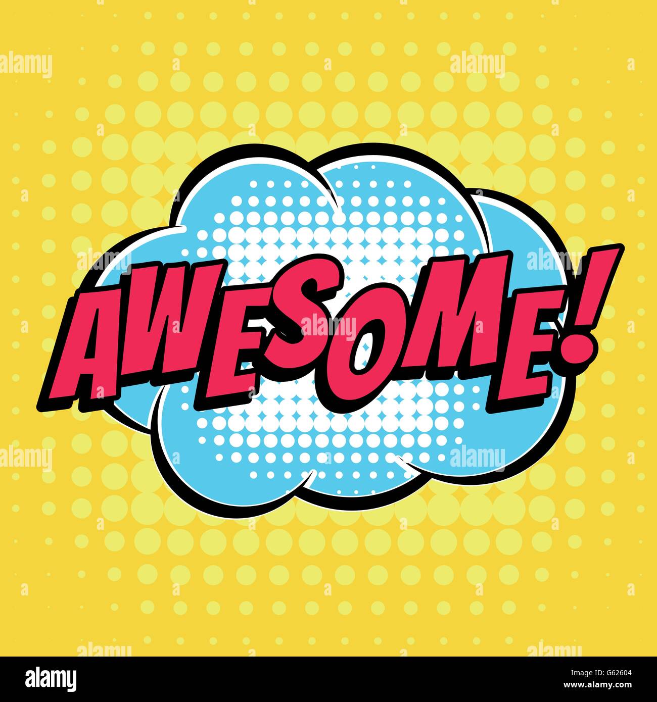 Awesome fun comic book hi-res stock photography and images - Alamy