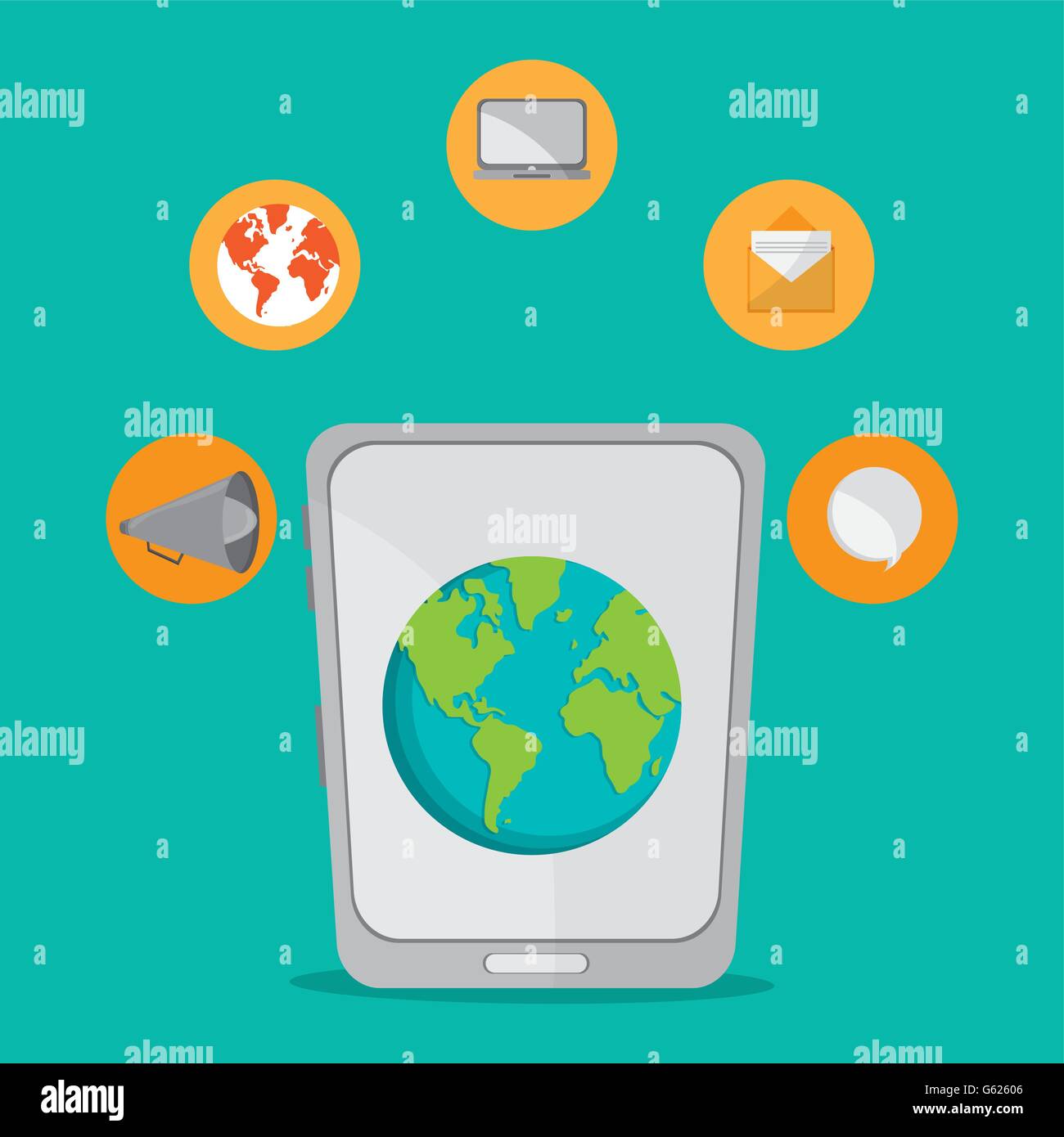 Communication icons design Stock Vector Image & Art - Alamy