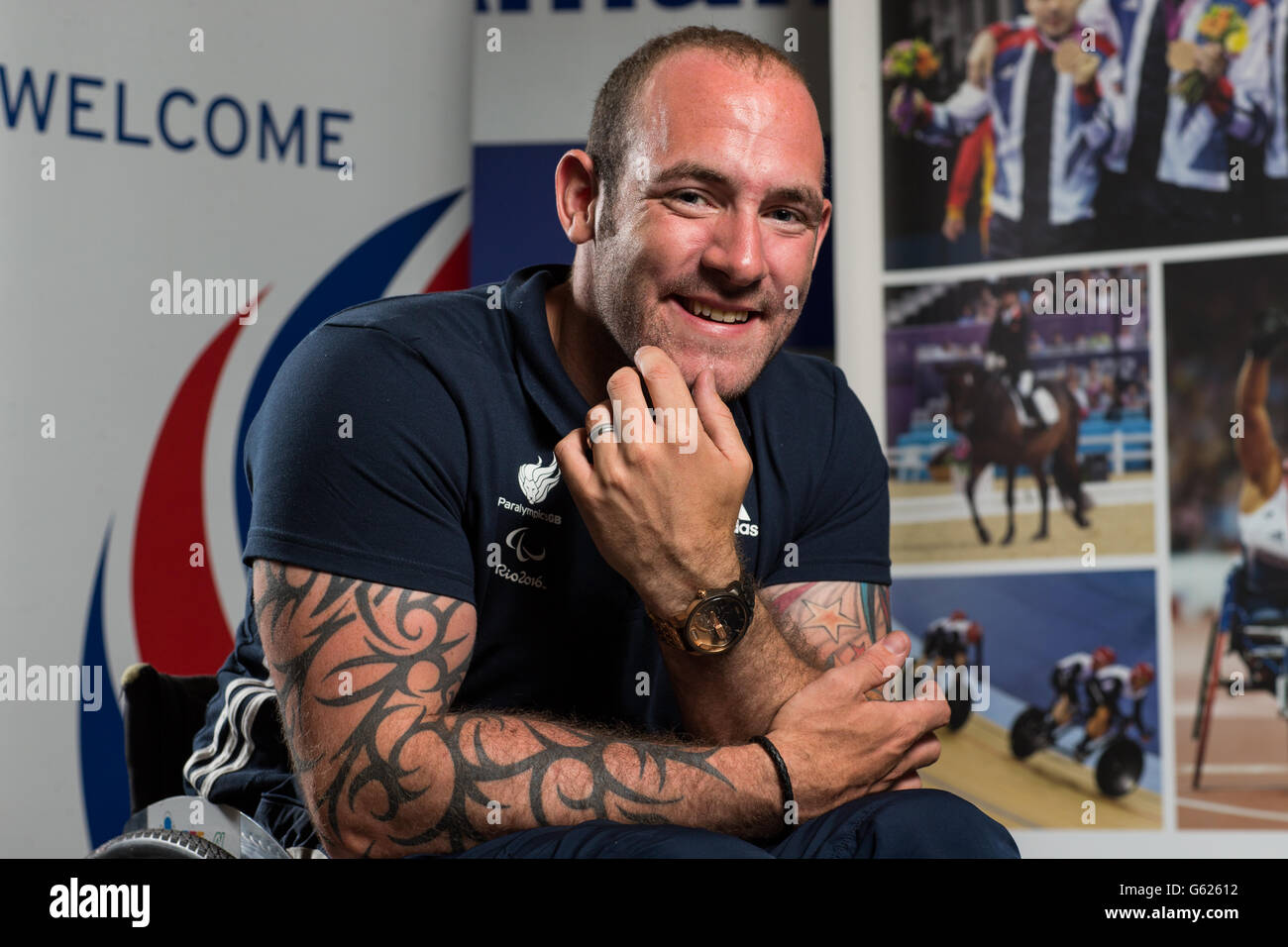 Nathan Macqueen during the ParalympicsGB Archery team announcement at ...