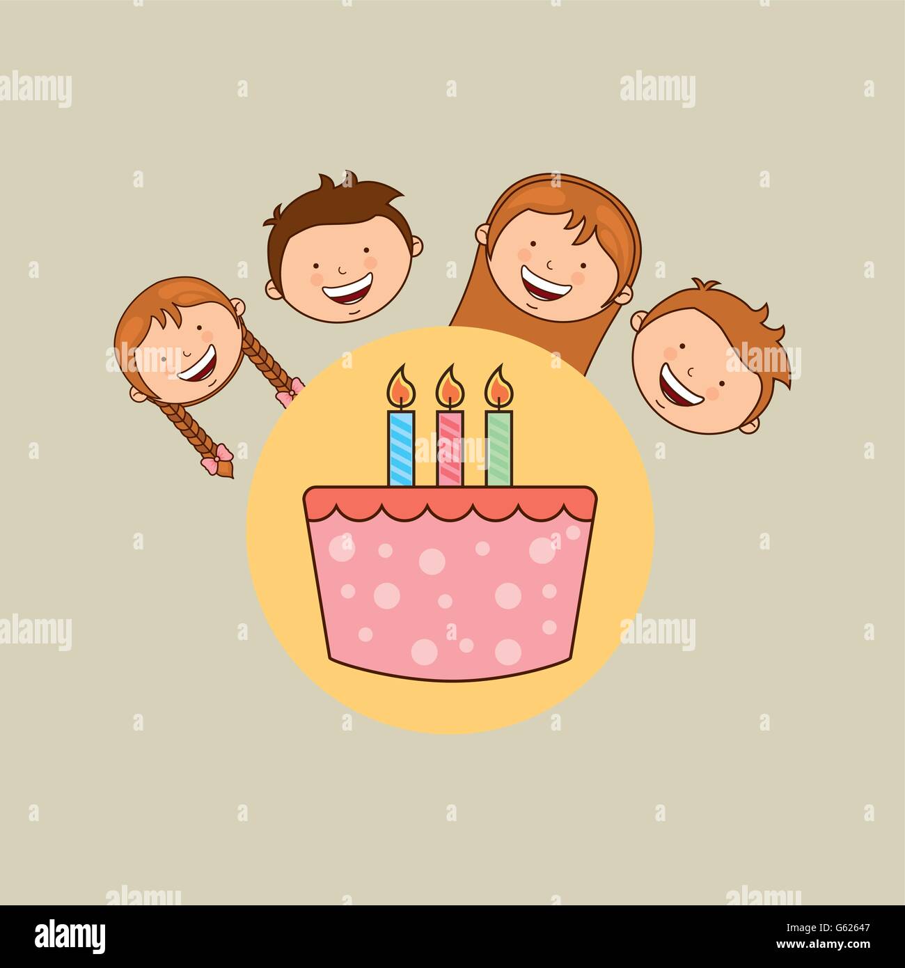 kids celebrating design Stock Vector Image & Art - Alamy