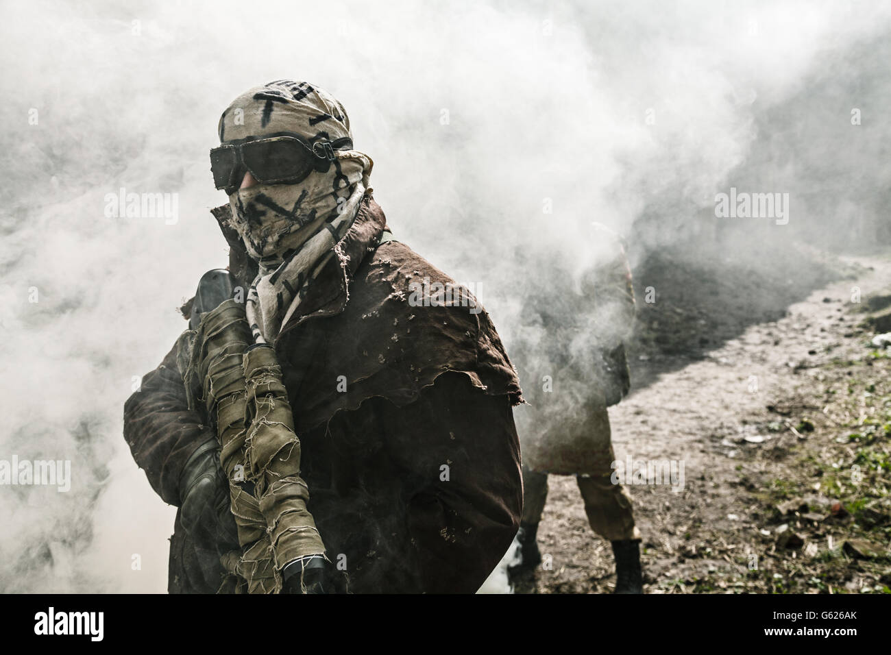 Nuclear post-apocalypse survivors Stock Photo - Alamy