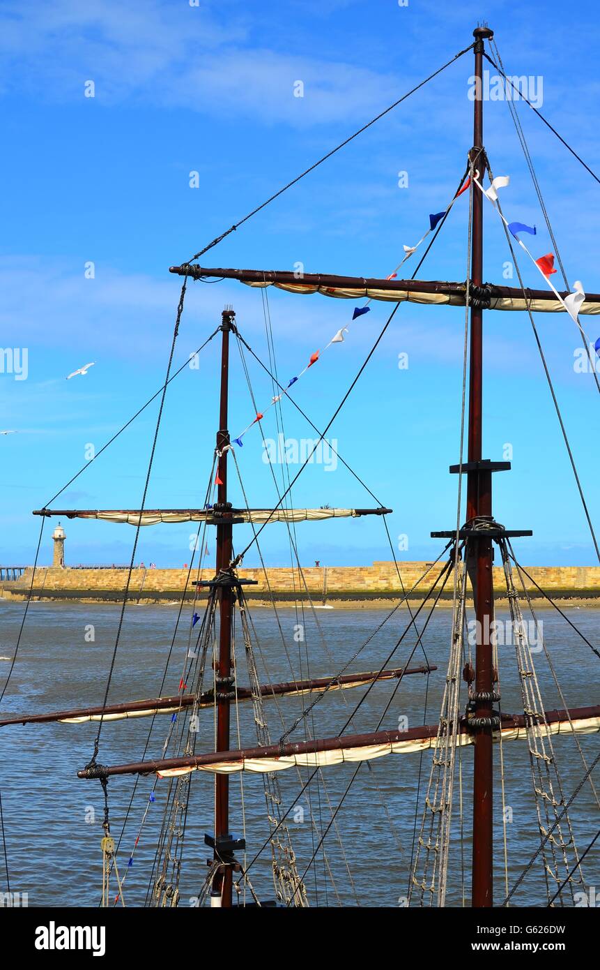 Whitby Harbour Sailing Ship High Resolution Stock Photography and ...