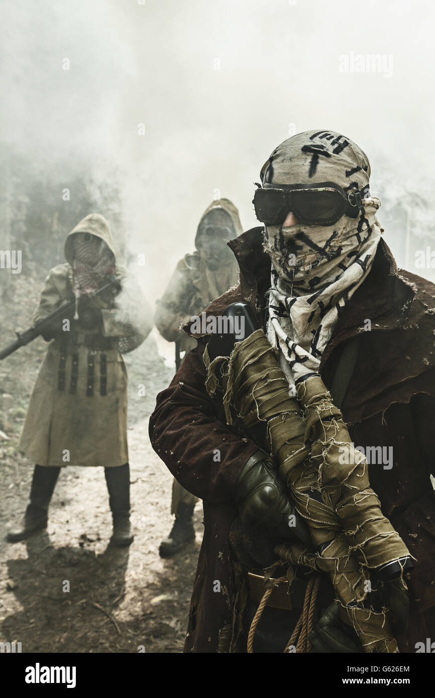 Nuclear post-apocalypse survivors Stock Photo - Alamy