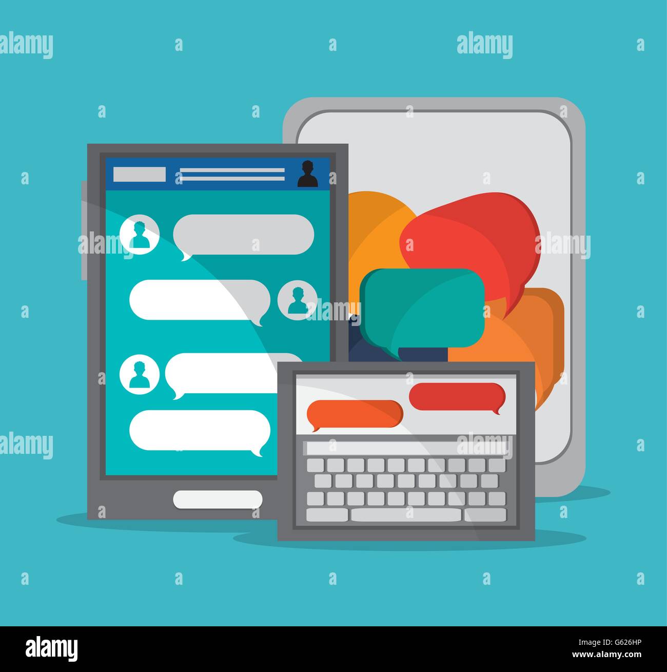 Communication icons design Stock Vector Image & Art - Alamy
