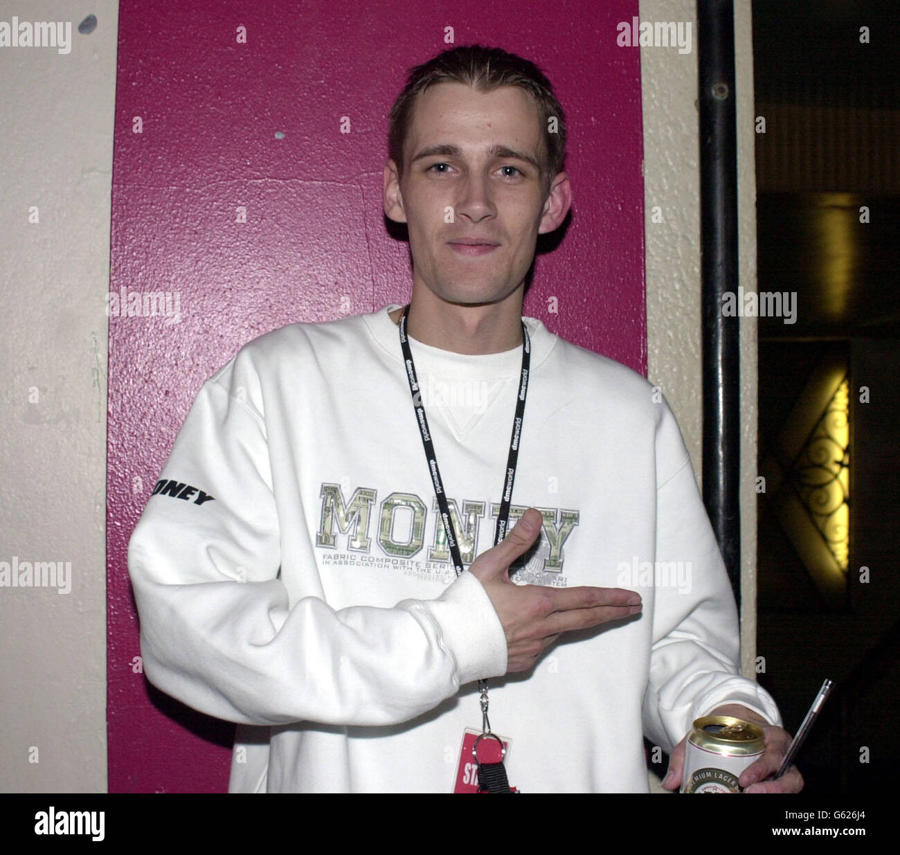 DJ Skully of the UK takes time out to pose for photos after completing ...