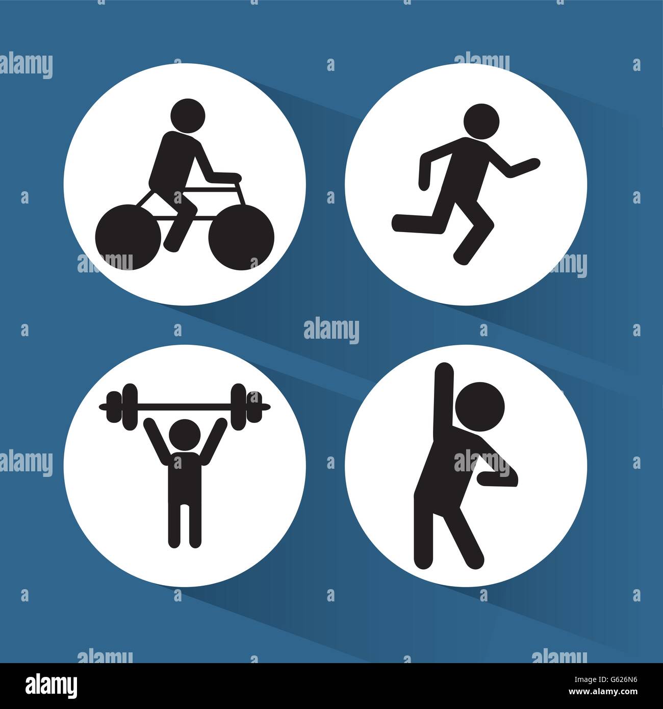 Gym and fitness icons design Stock Vector Image & Art - Alamy