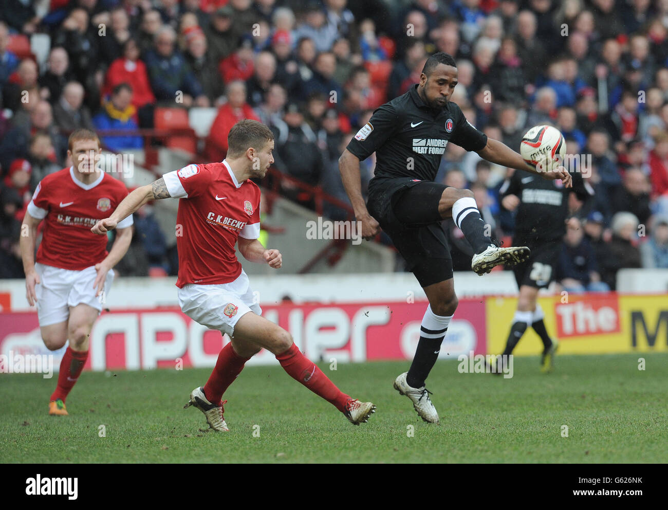 Charlton Athletic's Ricardo Fuller on the beats Barnsley's Stephen ...