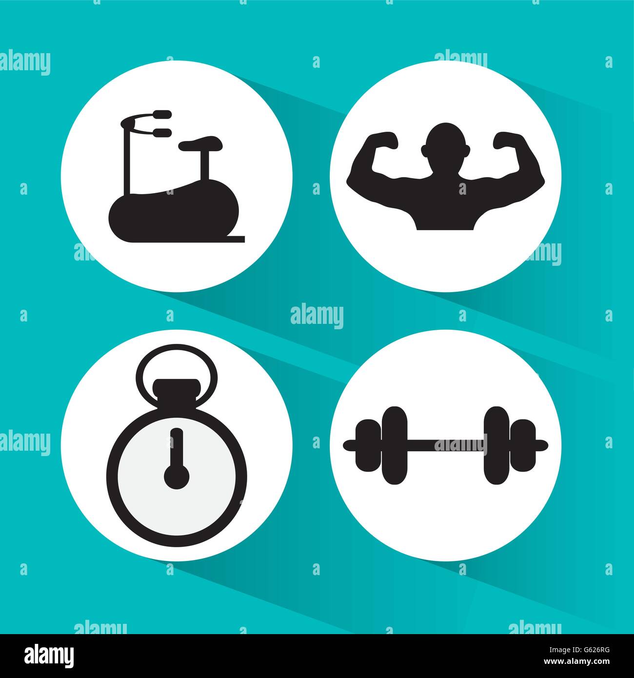 Gym and fitness icons design Stock Vector Image & Art - Alamy