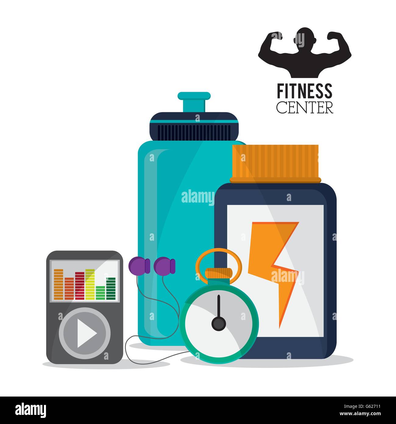 Gym and fitness icons design Stock Vector Image & Art - Alamy