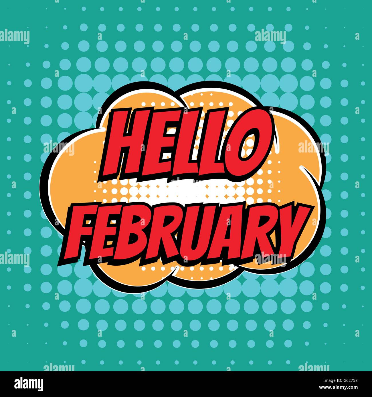 Hello february Stock Vector Images - Alamy