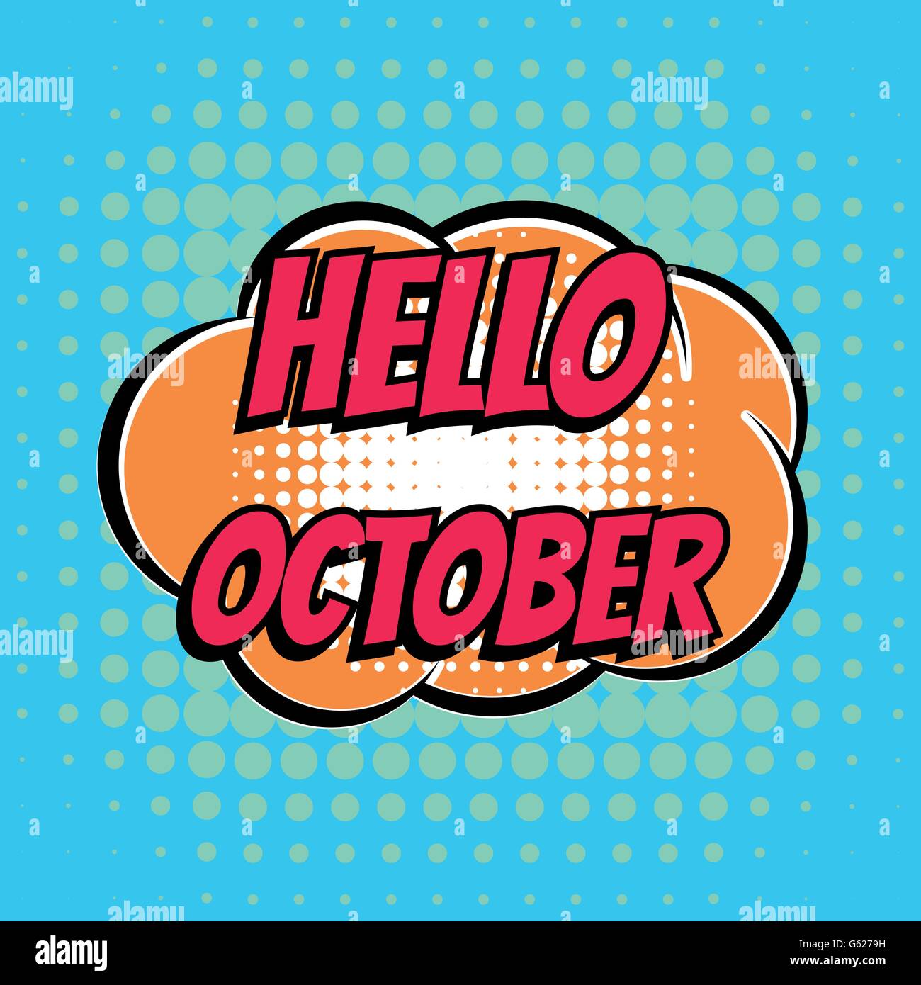 October comic book style hi-res stock photography and images - Alamy