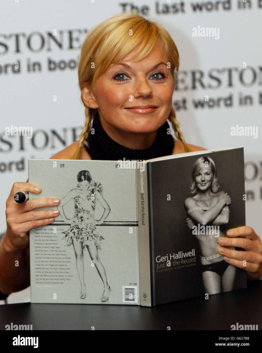Geri Halliwell Book Signing Stock Photo - Alamy