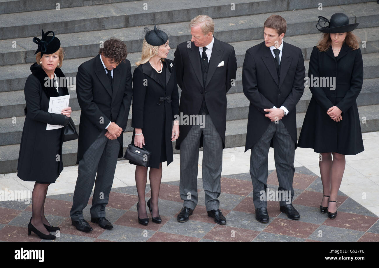 Baroness Thatcher funeral Stock Photo - Alamy