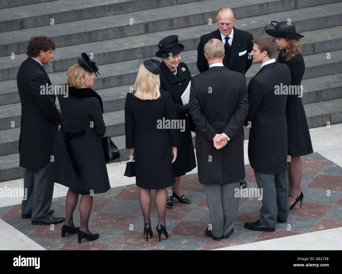 Baroness Thatcher funeral Stock Photo - Alamy