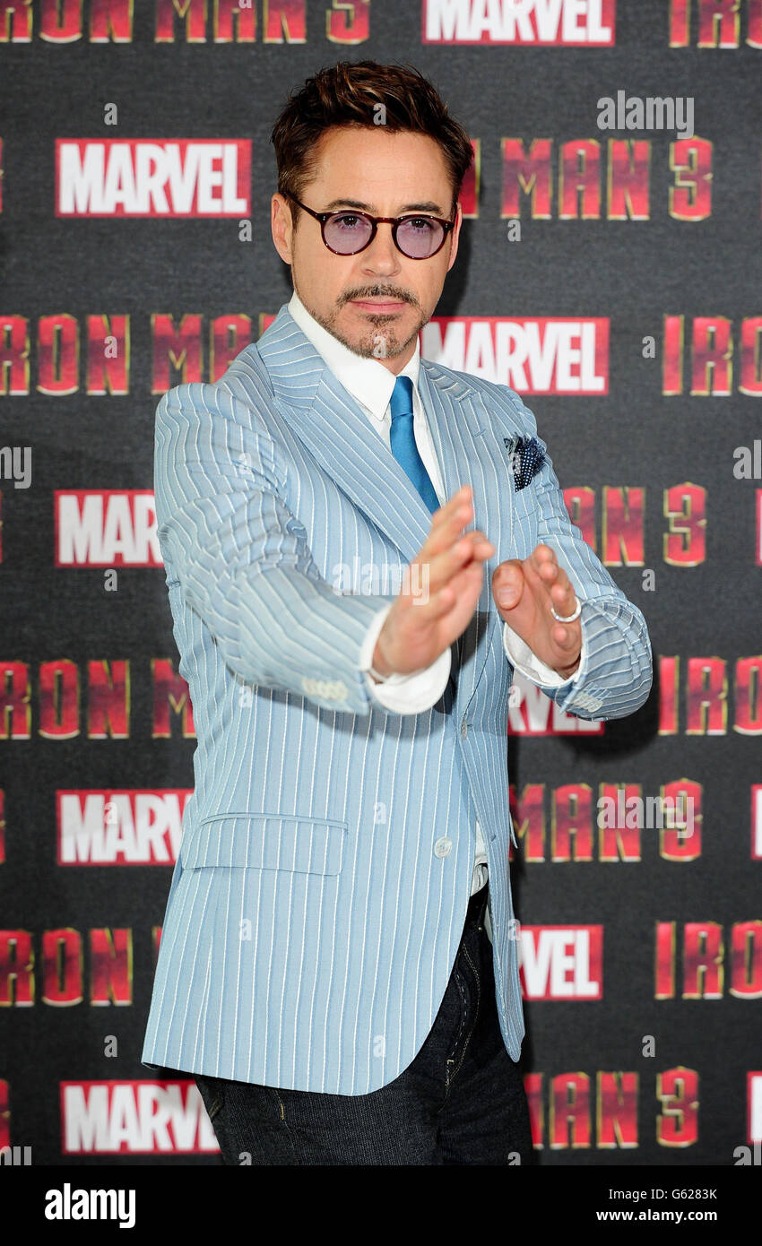 "Iron Man 3" Photocall - London Stock Photo - Alamy