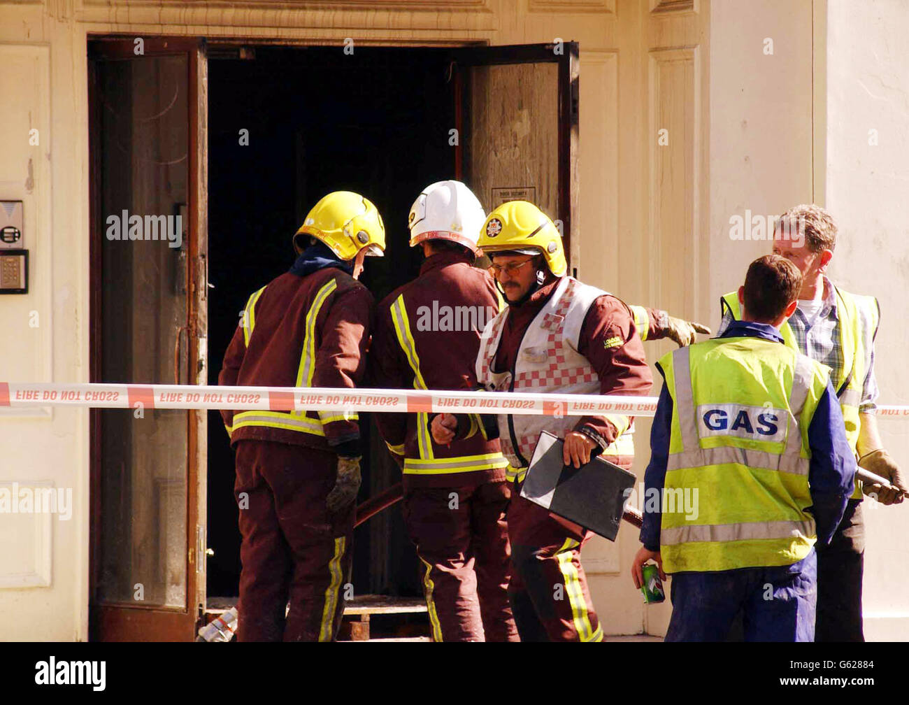 Aftermath fire near theatre royal in haymarket in london hi-res stock ...
