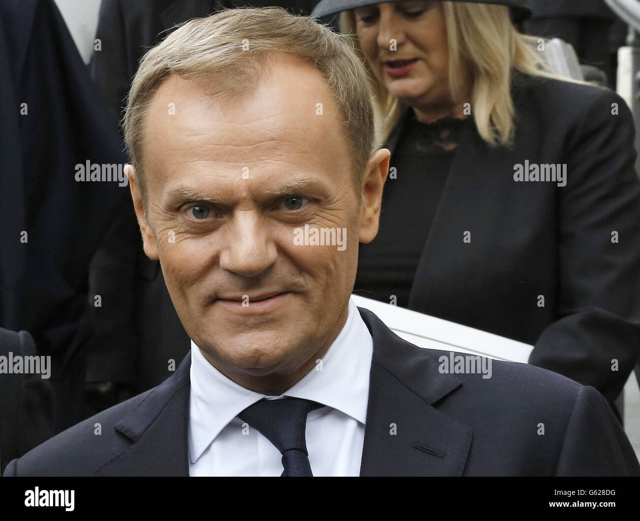 Leaving the funeral service of baroness thatcher hi-res stock photography and images - Alamy