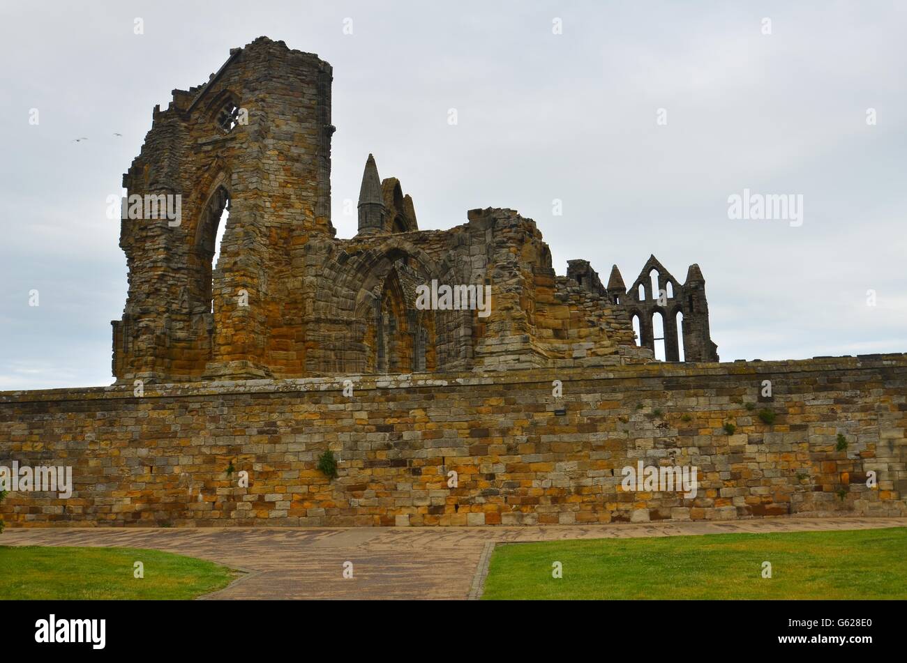 Whitby Abbey North Yorkshire Moors England UK Stock Photo - Alamy