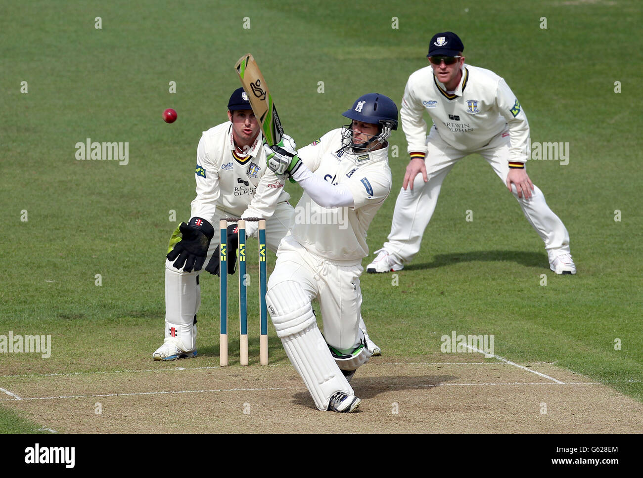Warwickshire's Jim Troughton batting during the day one of the LV ...