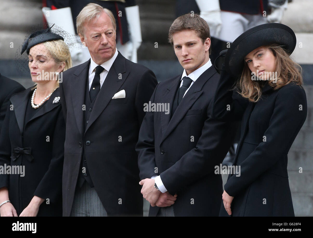 Member of the Thatcher family (left to right) Sarah Thatcher, Mark ...