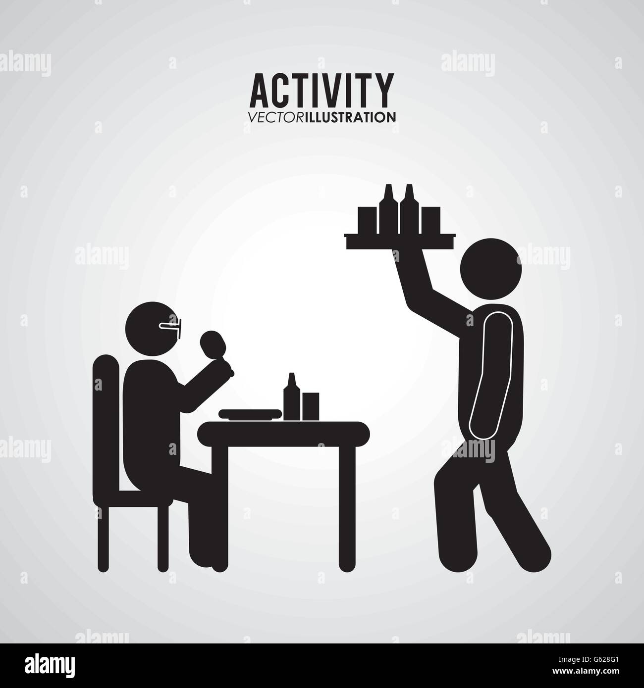 Pictogram doing activity design Stock Vector Image & Art - Alamy