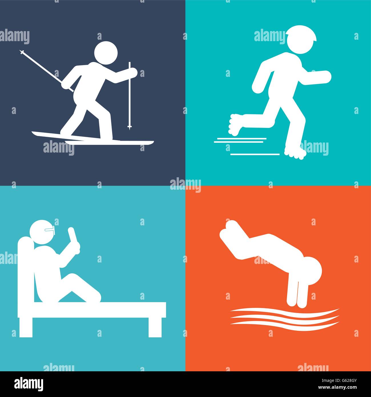 Pictogram doing activity design Stock Vector Image & Art - Alamy