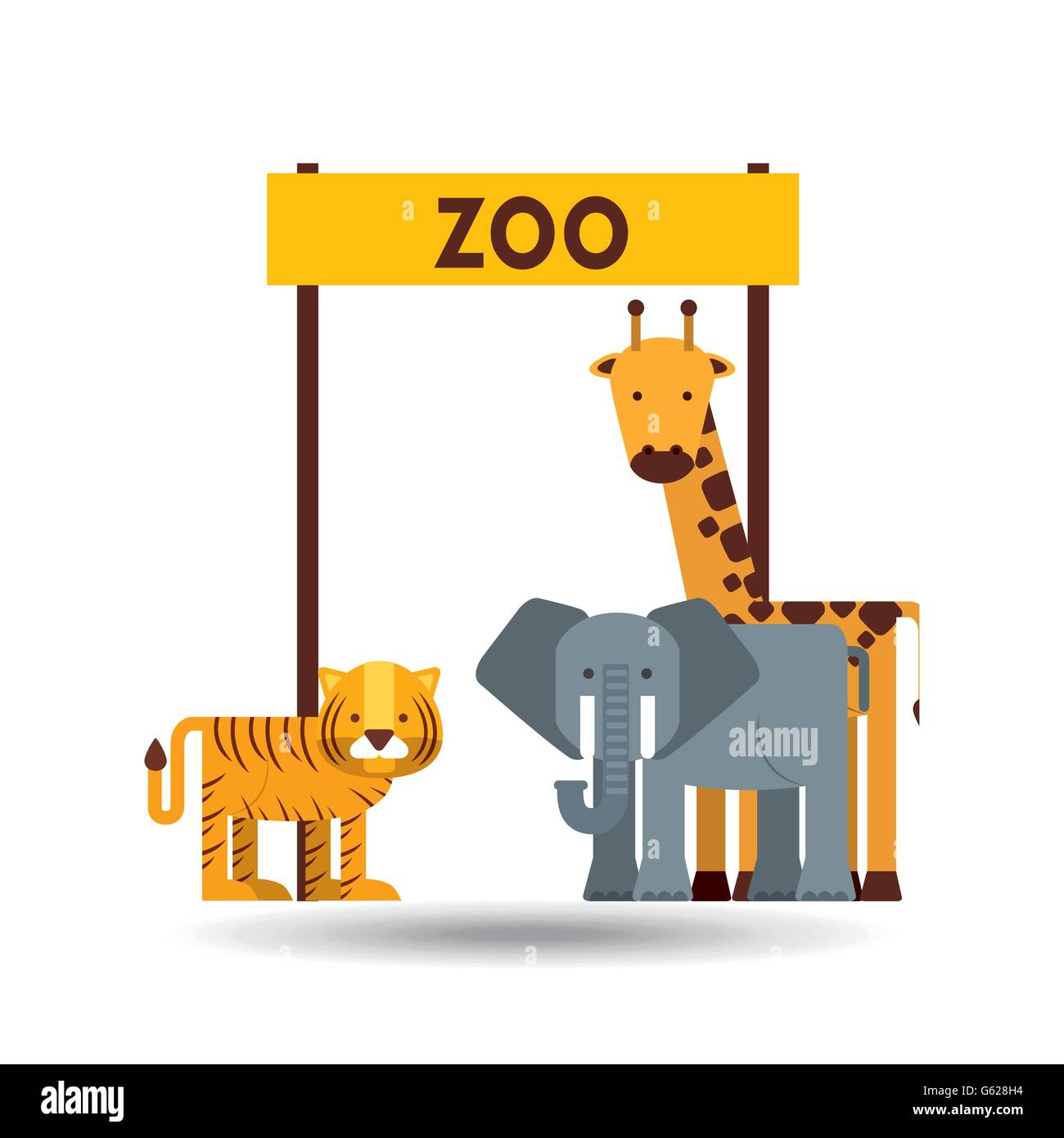 zoo animals design Stock Vector Image & Art - Alamy