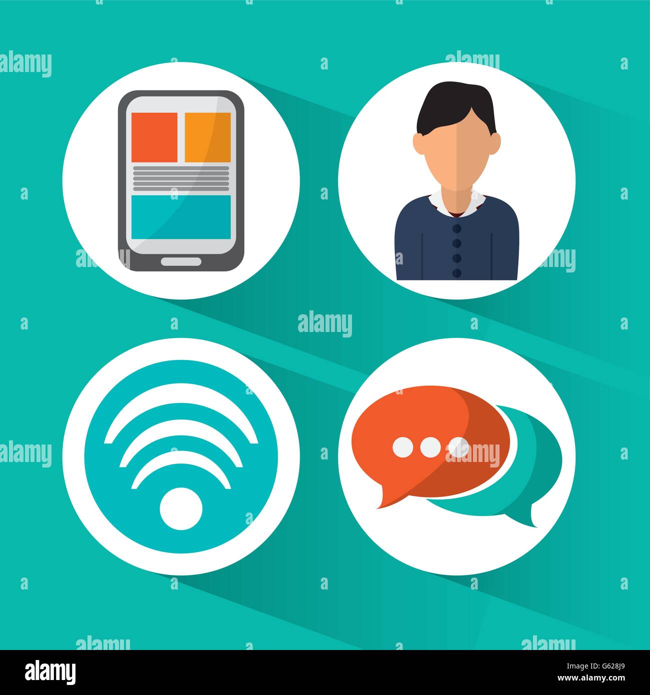 Social network design Stock Vector Image & Art - Alamy