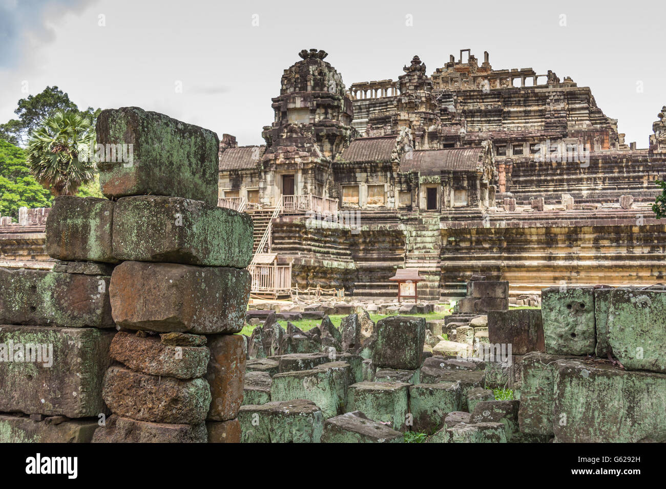 The ruins of Bayon temples in Cambodia Stock Photo - Alamy