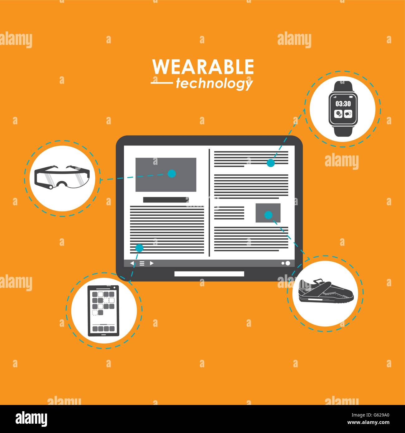 Wearable technology design Stock Vector Image & Art - Alamy