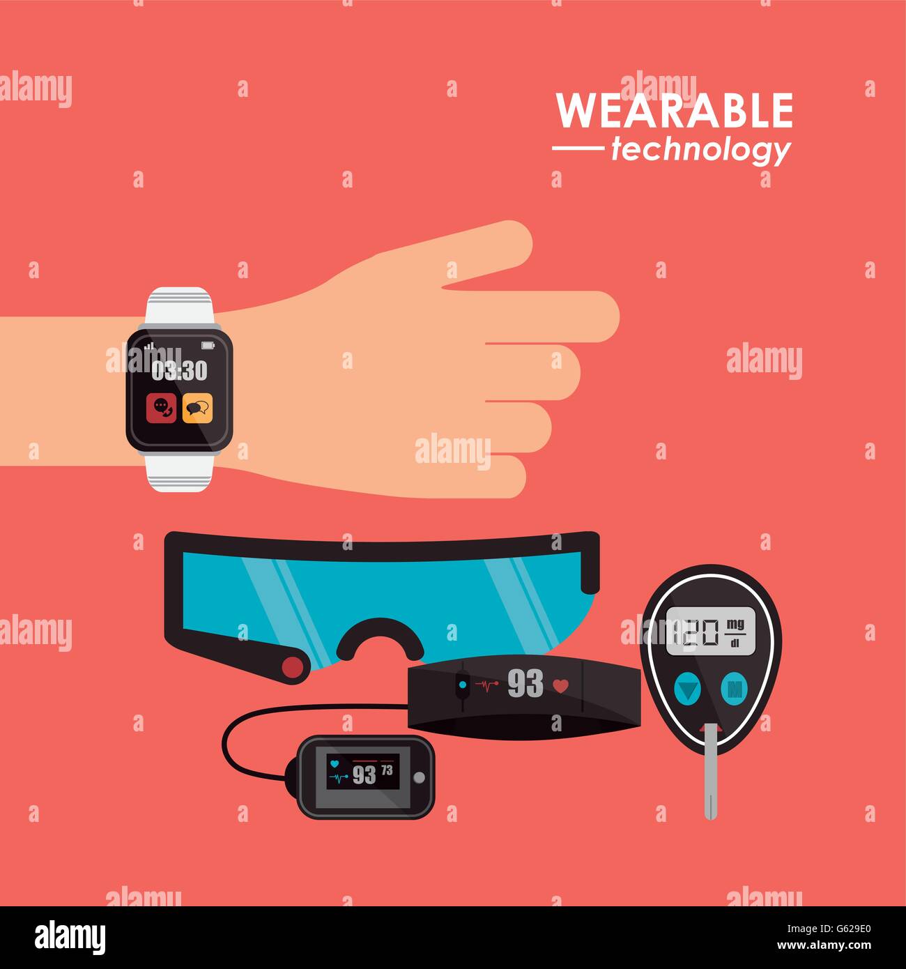 Wearable technology design Stock Vector Image & Art - Alamy