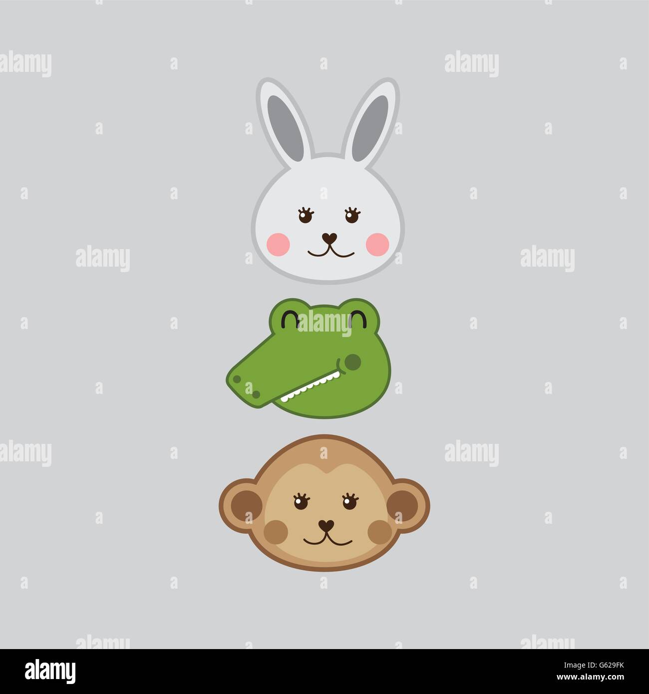 cute animals design Stock Vector Image & Art - Alamy