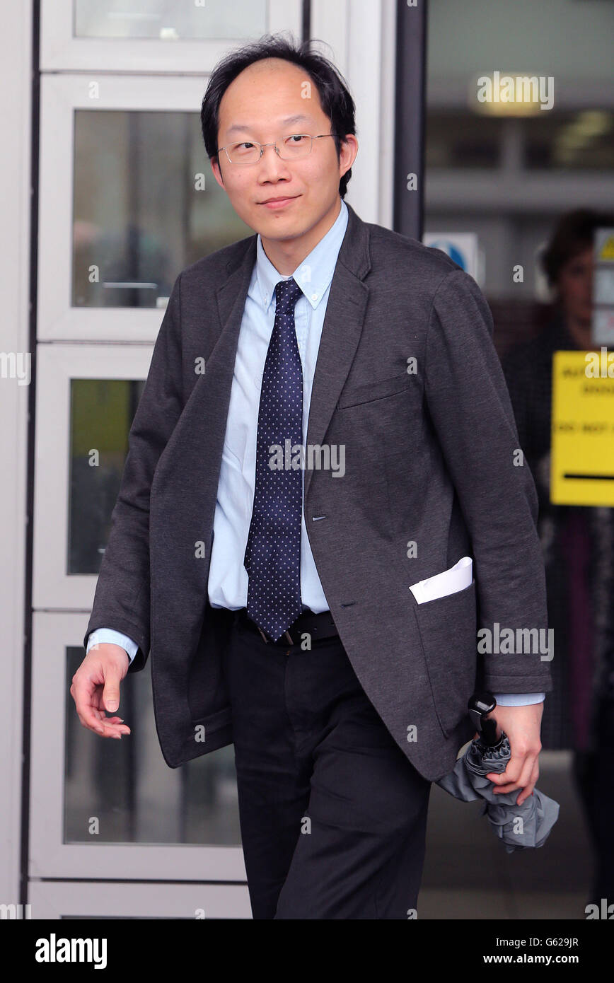 Dr Michael Tan Chien Sheng leaving the inquest into the death of Savita ...