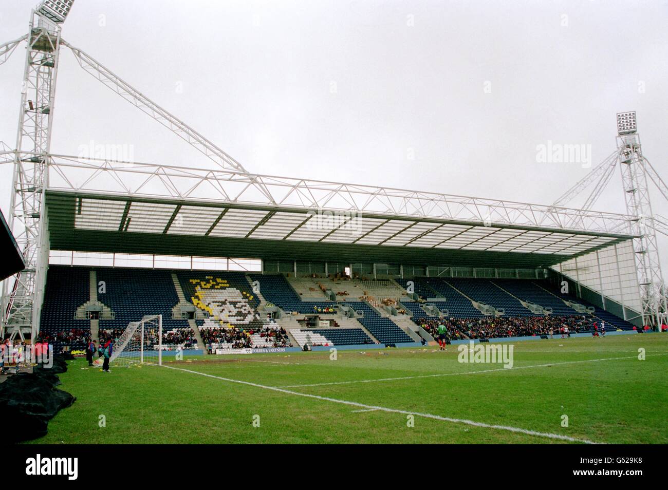 Stadium ground of preston north end rtom finney stand hi-res stock ...