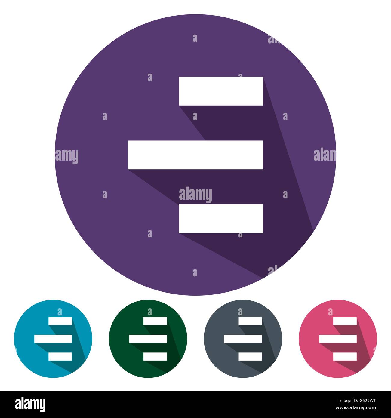 Alignment of objects Stock Vector Images - Alamy