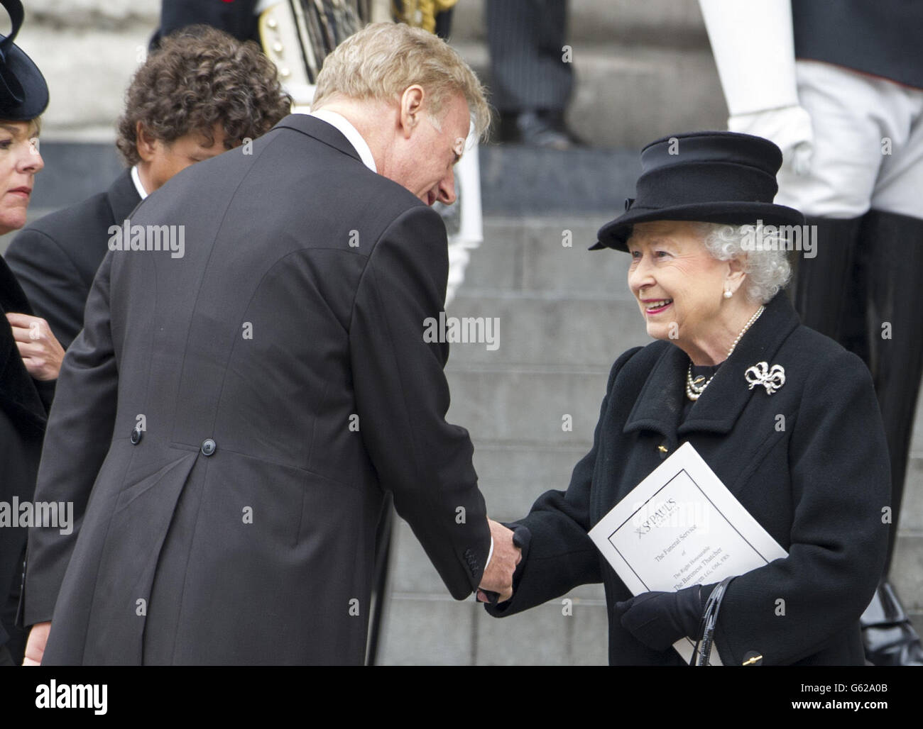 Queen mother funeral thatcher hi-res stock photography and images - Alamy