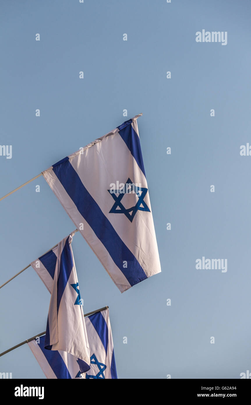 Flags of Israel Stock Photo - Alamy