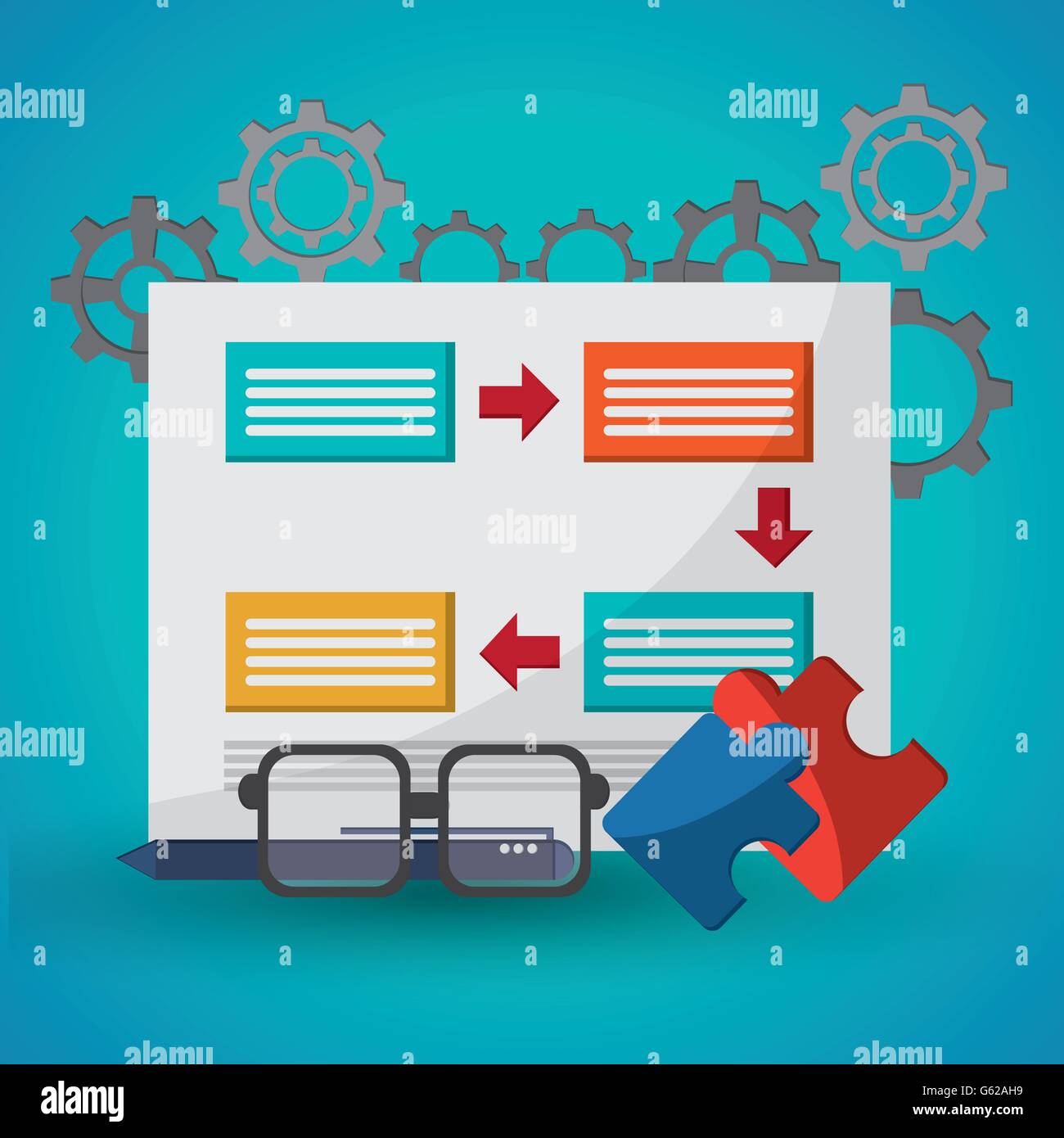 Teamwork icons design Stock Vector Image & Art - Alamy