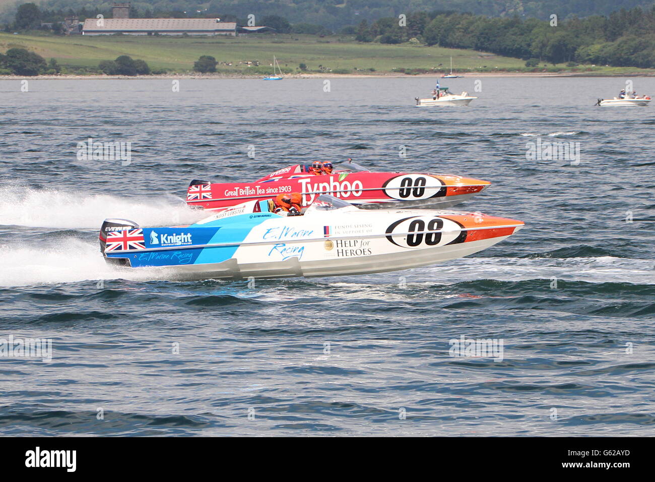 The E Marine Racing Team during the inaugural Scottish Grand Prix of ...