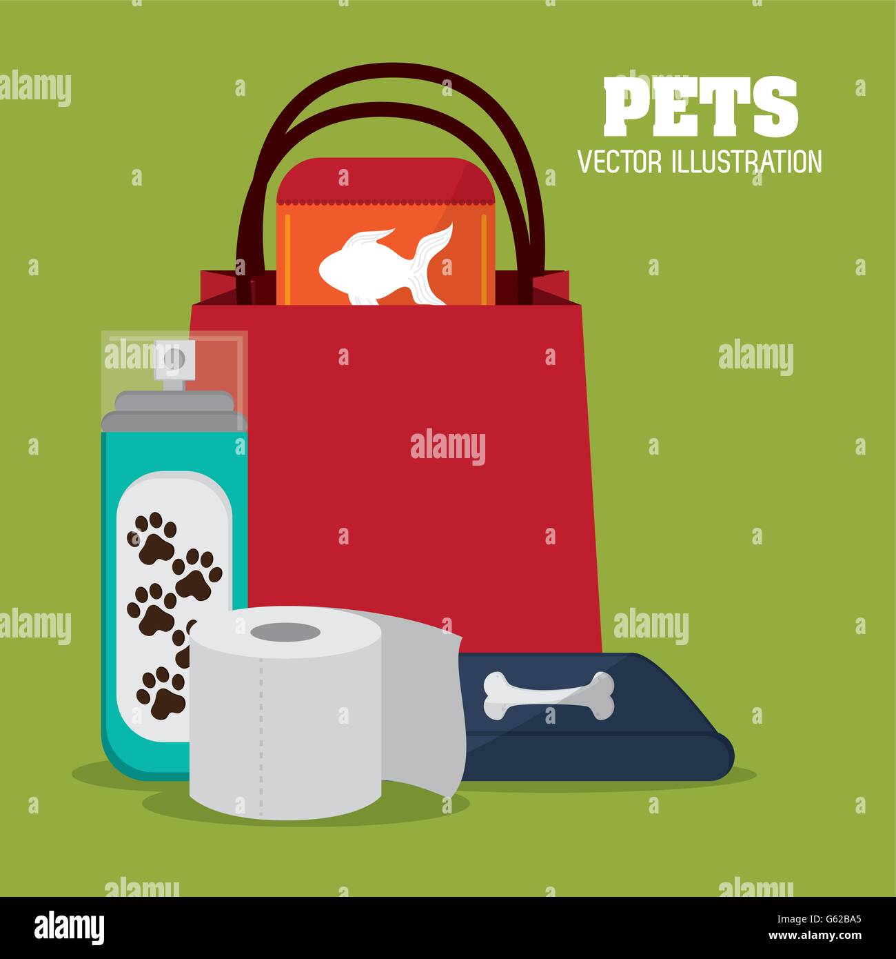 Pet toilet bag Stock Vector Images - Alamy