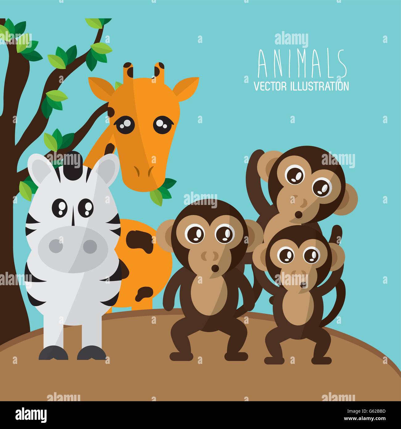 Animals cartoon design Stock Vector Image & Art - Alamy