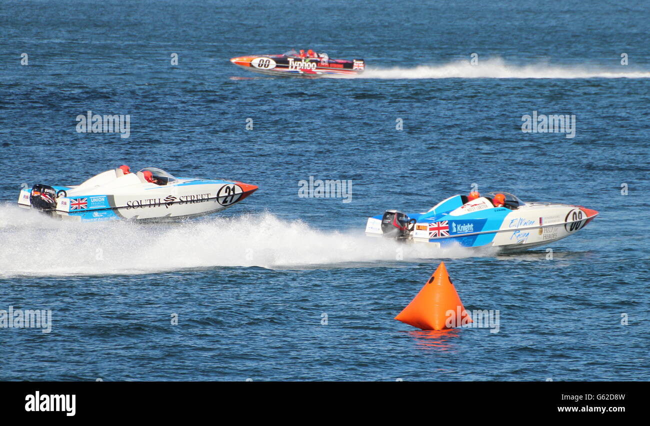 The E Marine Racing Team during the inaugural Scottish Grand Prix of ...