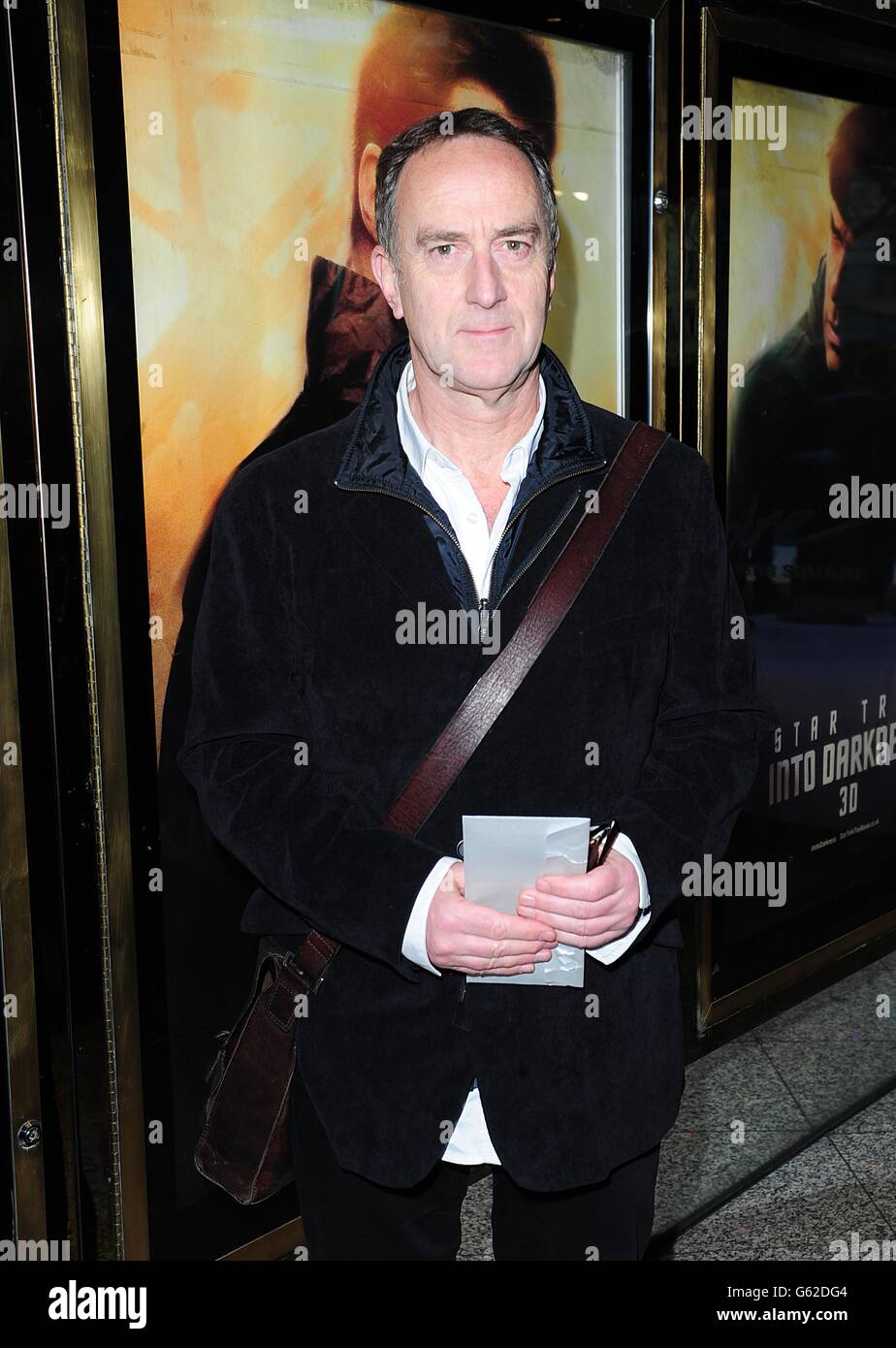 Angus Deayton arriving for the premiere of Star Trek Into Darkness at ...