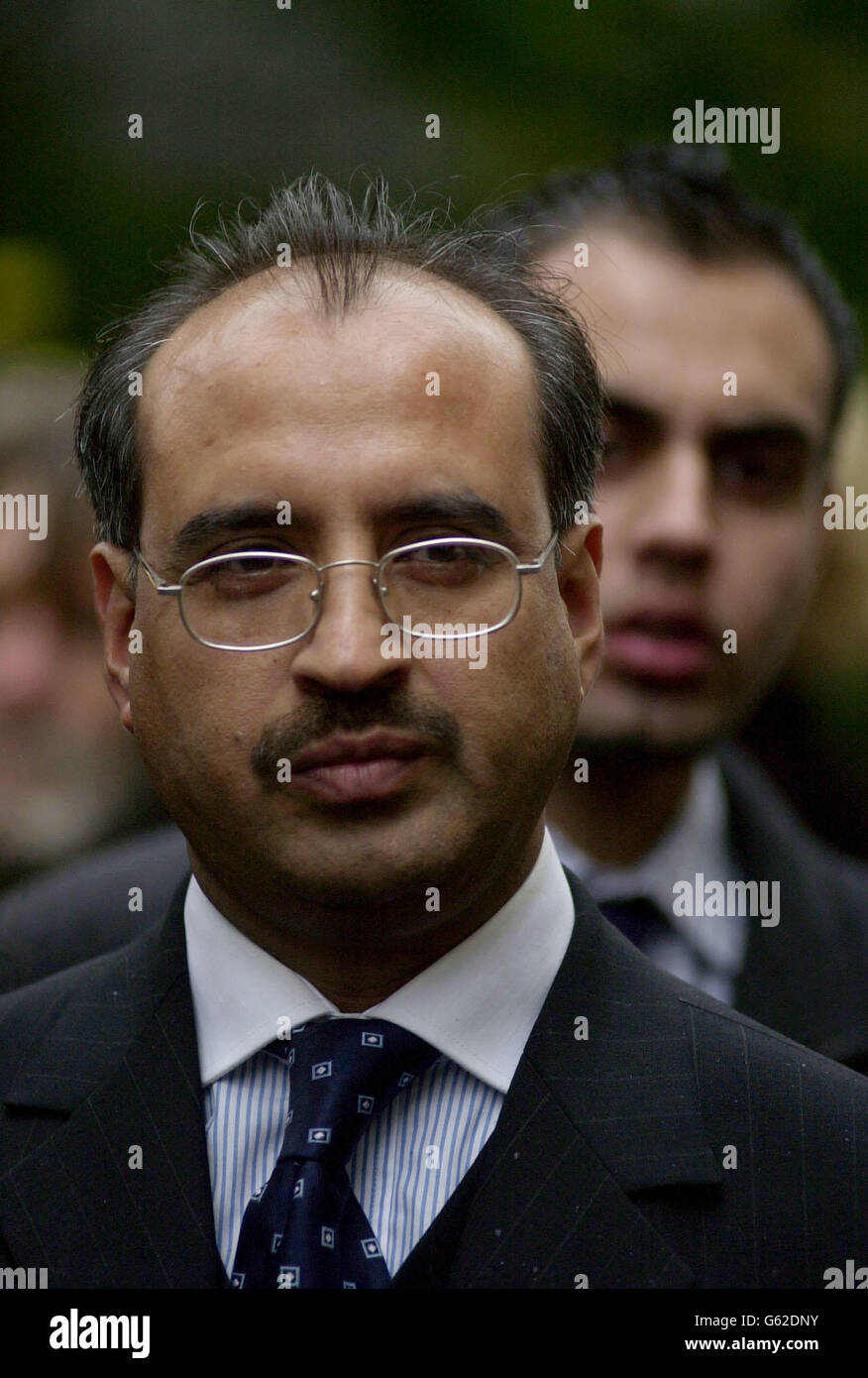 Amjab Raja, son of Mohammed Raja speaks outside the Old Bailey in ...