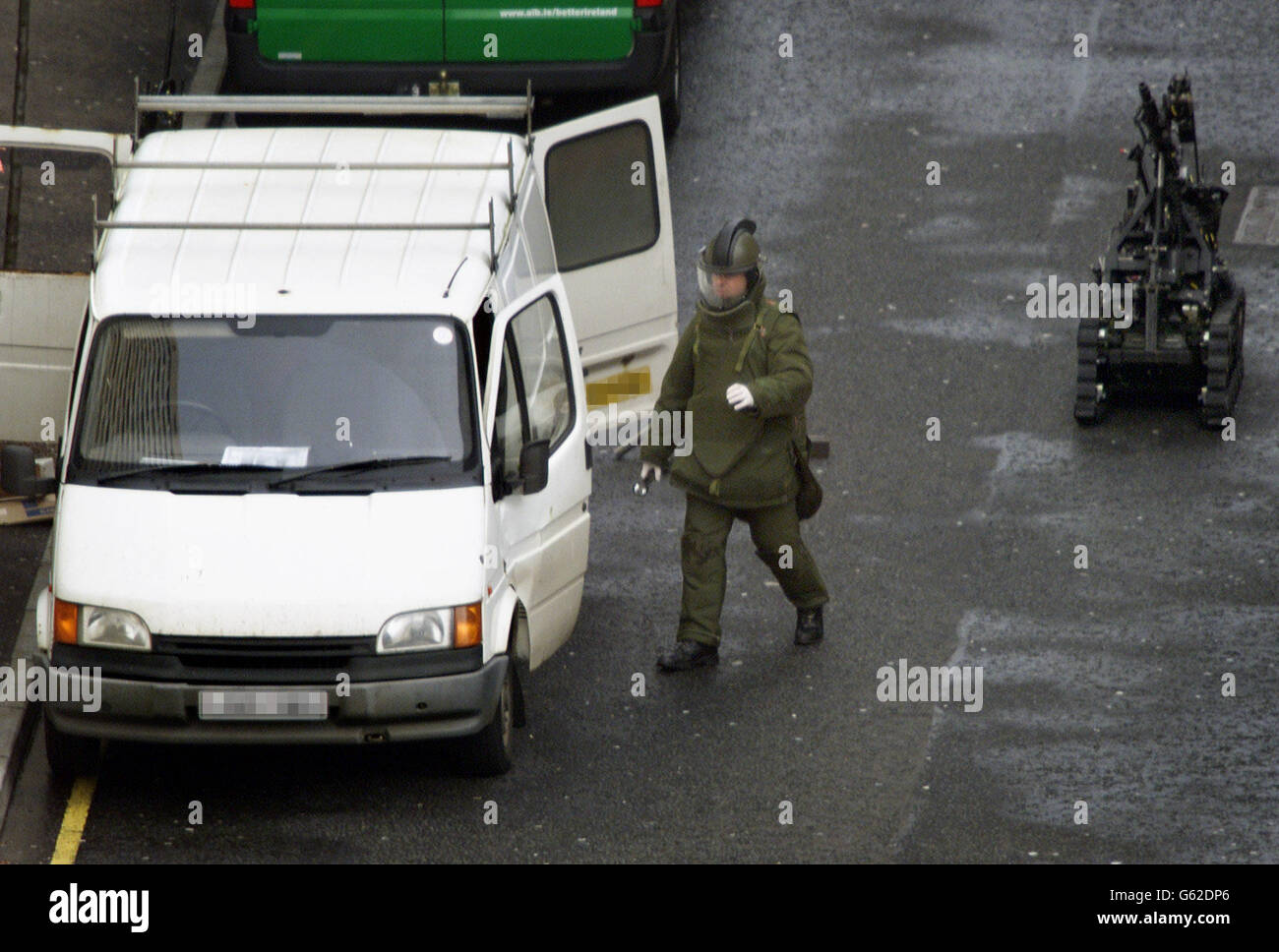 Hijacked van Belfast Stock Photo - Alamy