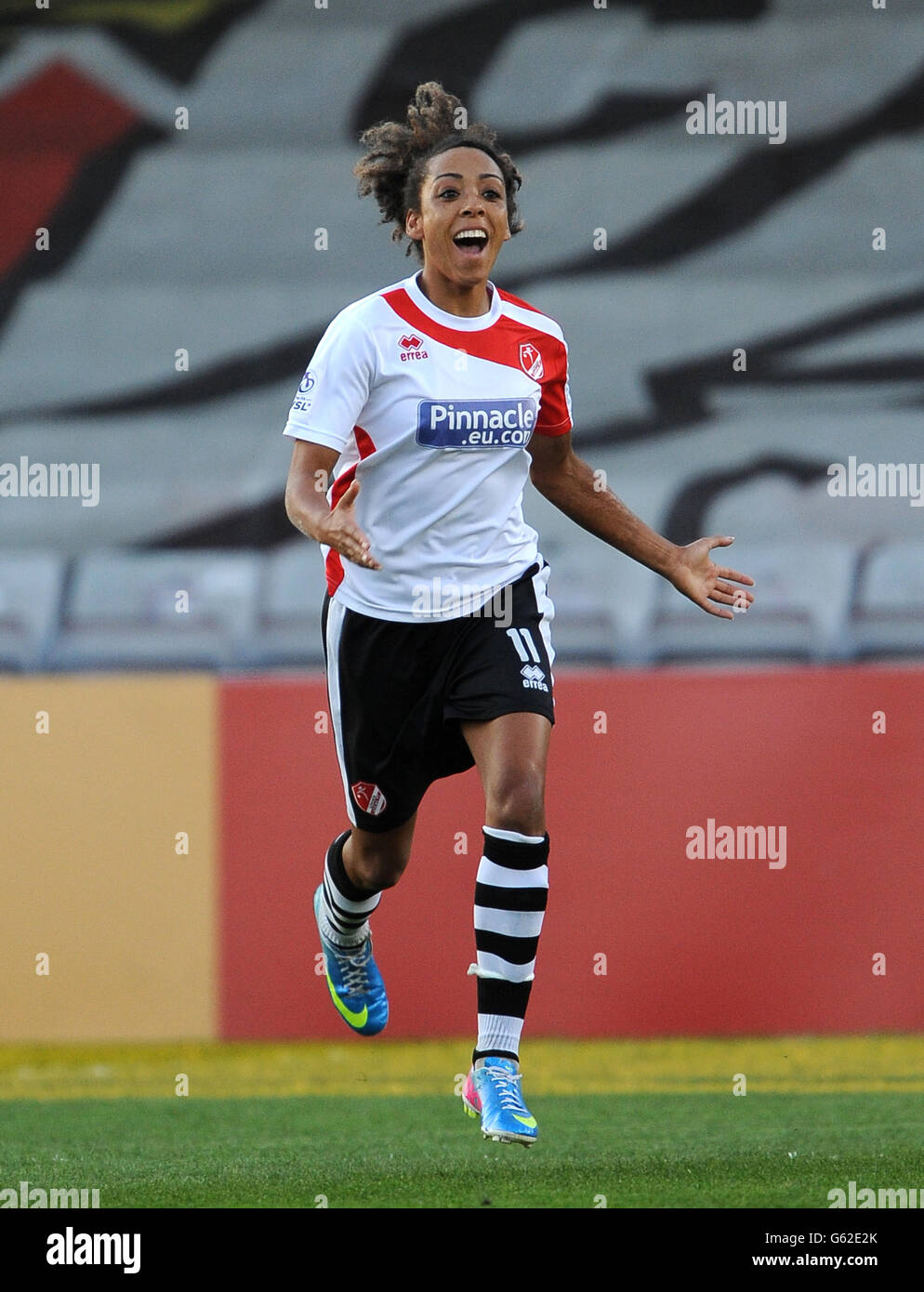 Lincoln City Ladies' Jess Clarke celebrates after scoring the opening ...