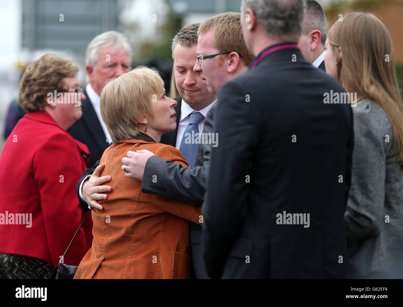 MSP Brian Adam funeral Stock Photo - Alamy