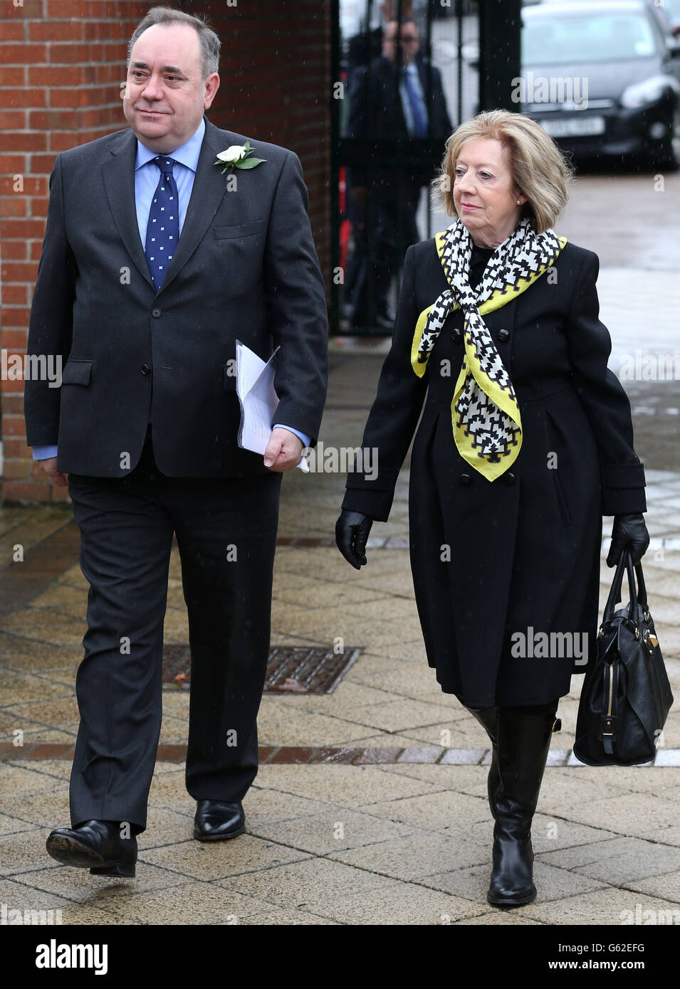 MSP Brian Adam funeral Stock Photo - Alamy